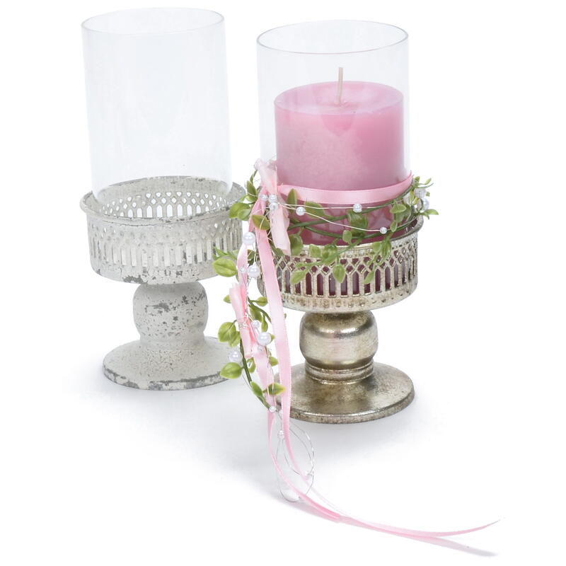 Windlicht Antik, Kerzenhalter, Metall-Windlicht, Kerzenständer Vintage günstig online bestellen